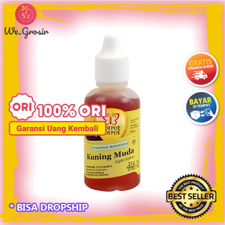 Jual PEWARNA KUNING MUDA (30ml) - PEWARNA CAIR MAKANAN/ MINUMAN KOEPOE ...