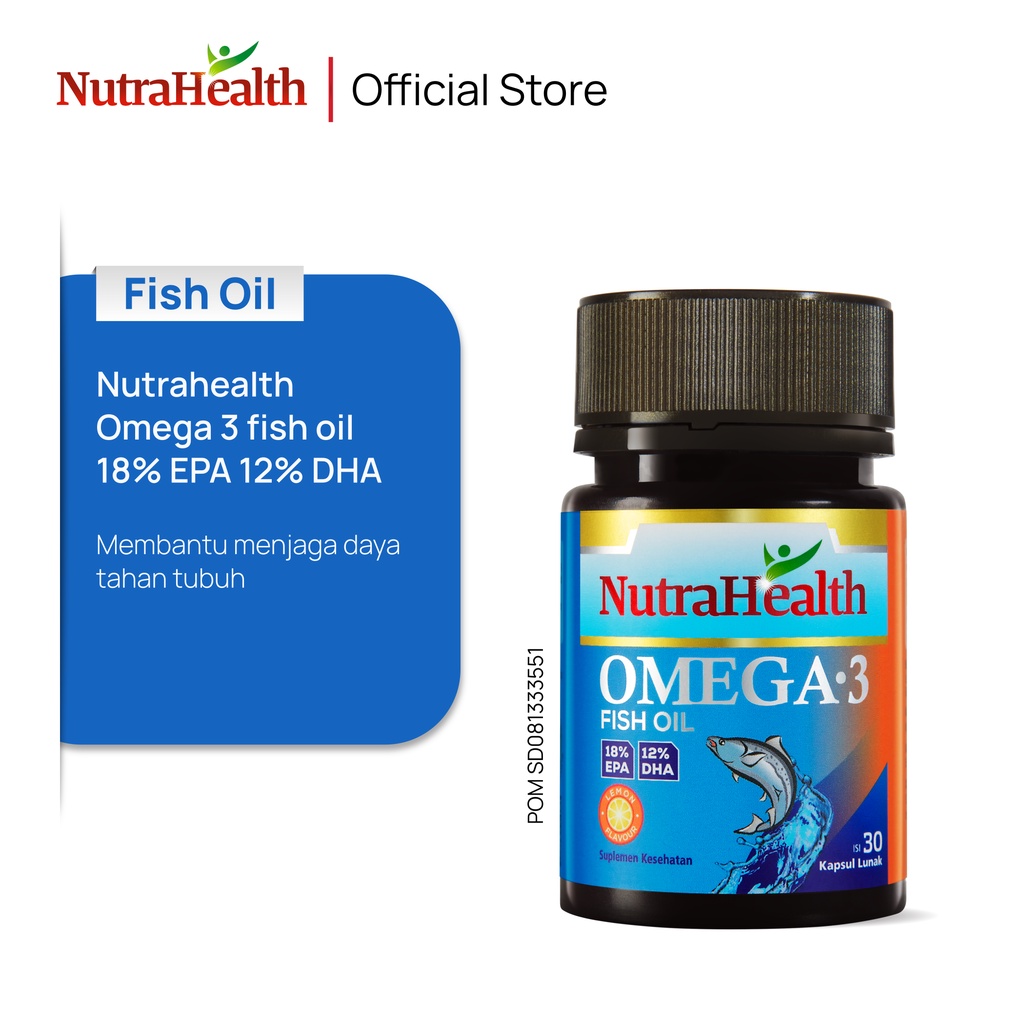Jual NutraHealth Omega 3 18% EPA 12% DHA & NutraHealth Omega 3 36% EPA 24% DHA Isi 30's Bantu ...