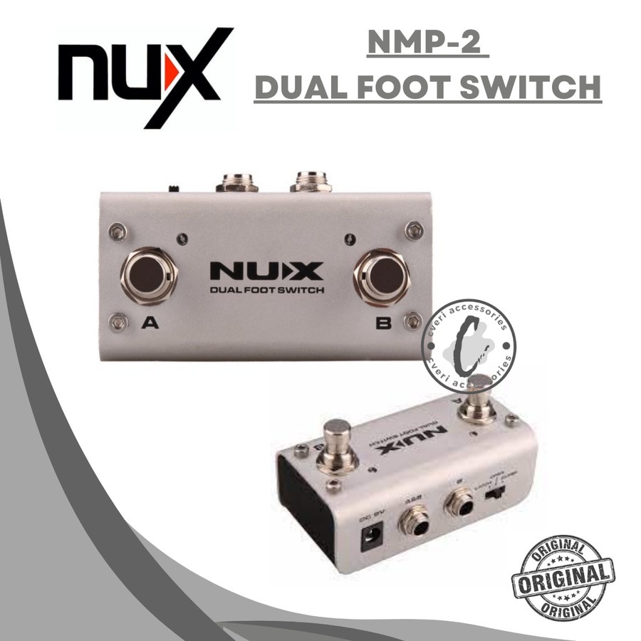 Jual Nux NMP2 Dual Foot Switch for Keyboard Modules and Effect Pedal ...