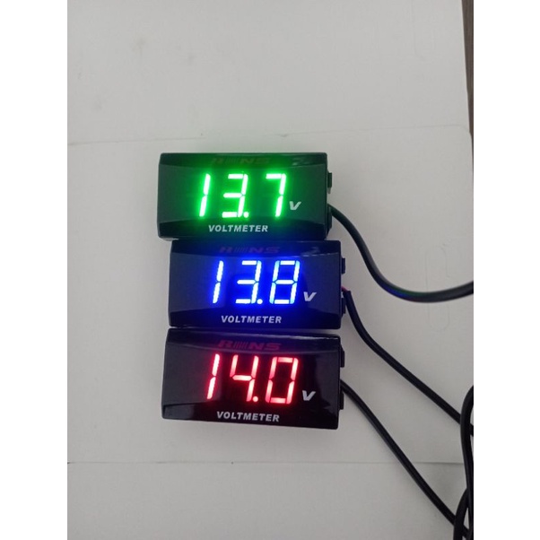 Jual voltmeter. anti air led volmeter LED. pengukur aki voltmeter ...