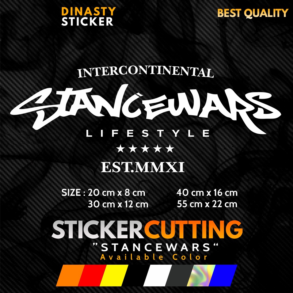 Jual STICKER STIKER CUTTING VIRAL STANCEWARS STANCE JDM KACA BELAKANG ...