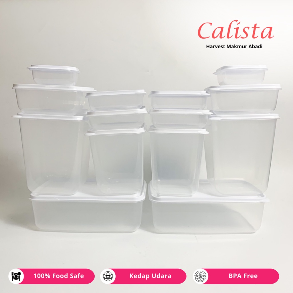 Jual KONTAINER MAKANAN CALISTA OTARU 7G BENING 14 PCS WADAH PENYIMPANAN ...