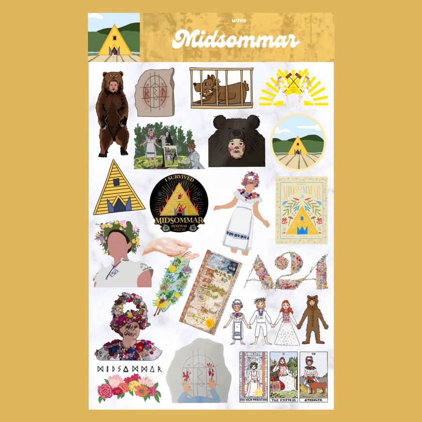 Jual Midsommar Sticker Sheet | Shopee Indonesia
