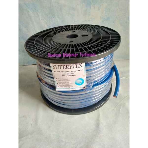 Jual SUPERFLEX 35 MM Kabel Las Welding Cable Full Tembaga 35MM | Shopee ...
