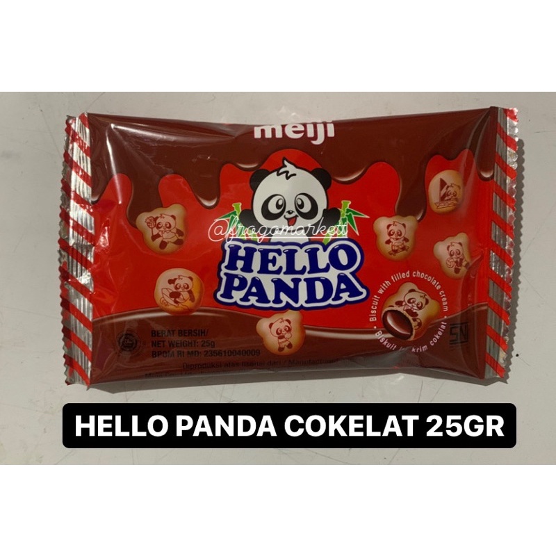 Jual Biskuit Hello Panda Rasa Cokelat, Strawberry 25gr | Shopee Indonesia