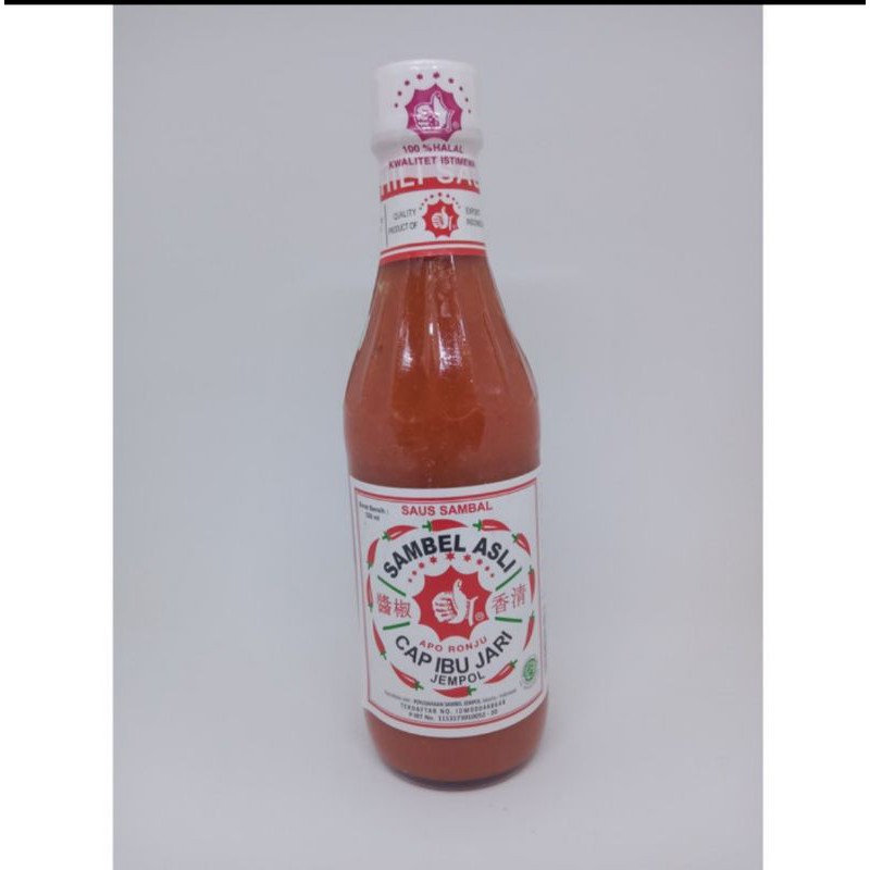 Jual saos saus sambal cap jempol cap ibu jari 320ml | Shopee Indonesia
