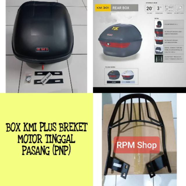 Jual Paket Rear Box-Box Belakang KMI 301 Merk KMI Plus Breket | Shopee Indonesia