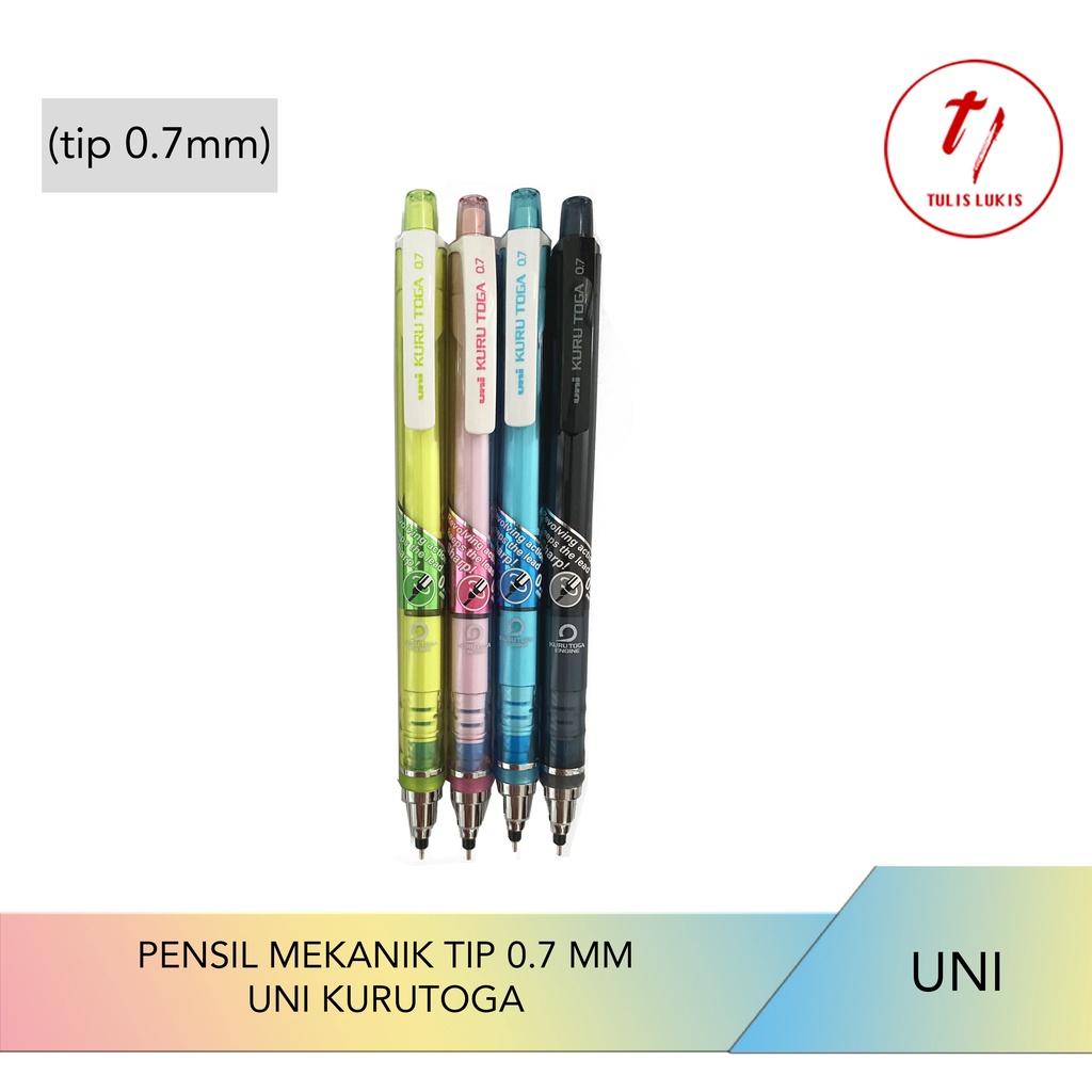 Jual Pensil Mekanik Bisa Meraut Sendiri Uni Kuru Toga tip 0.7mm ...