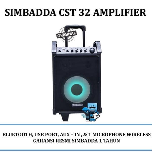 Jual Thermal | Simbadda Trolly Amplifier Sound System Speaker Cst 32 ...
