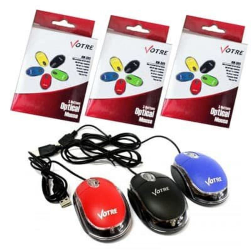 Jual Mouse USB Optical Votre Mouse USB Pc Laptop Dll | Shopee Indonesia