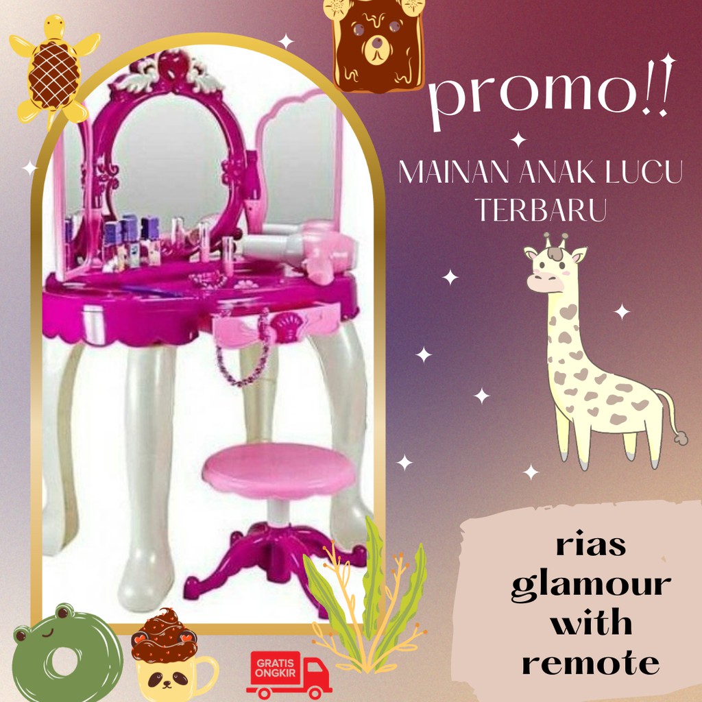 Jual MAINAN ANAK MAKE UP MEJA RIAS BEAUTY DRESSING TABLE-toy anak murah ...
