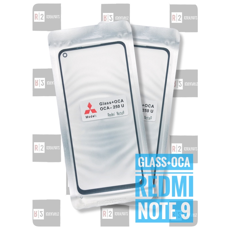 Jual Glass Kaca TS LCD Sudah Lem OCA XIAOMI Redmi Note 9 Redmi 10X 4G Hitam | Shopee Indonesia