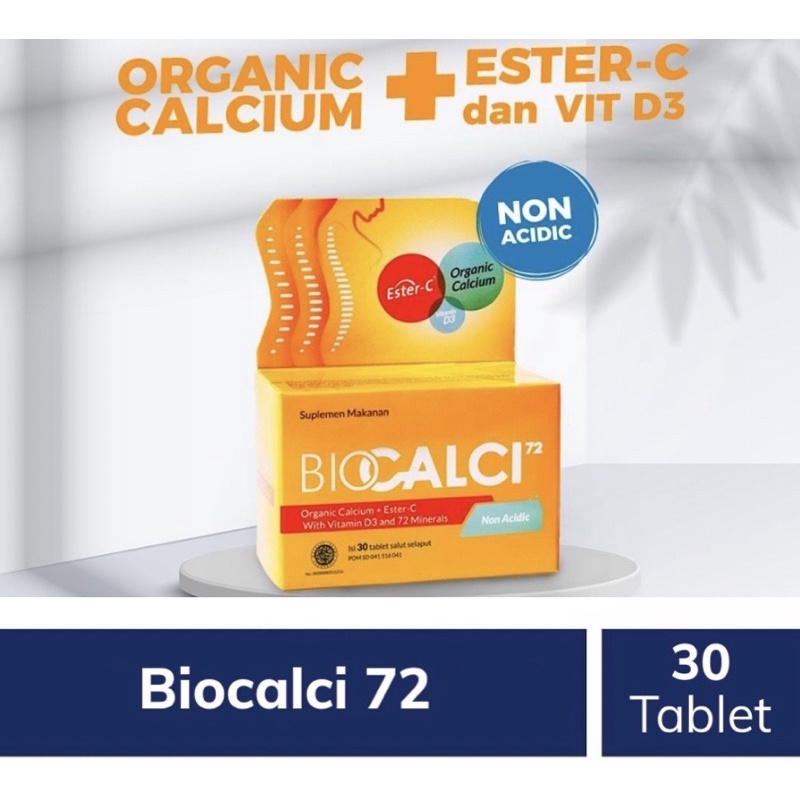 Jual Bio calci 72 (30) Biocalci 72 supplement kesehatan tulang, organic ...