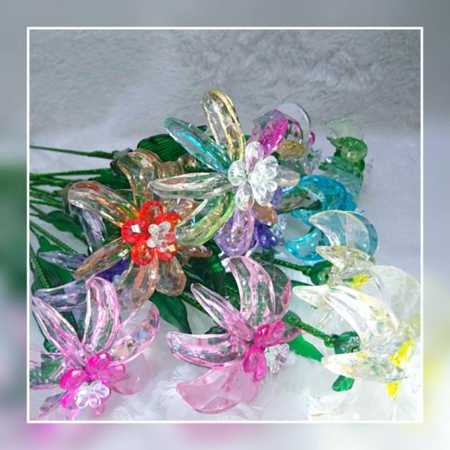 Jual Bunga Kristal Akrilik || Bunga SERUNI AKRILIK | Shopee Indonesia