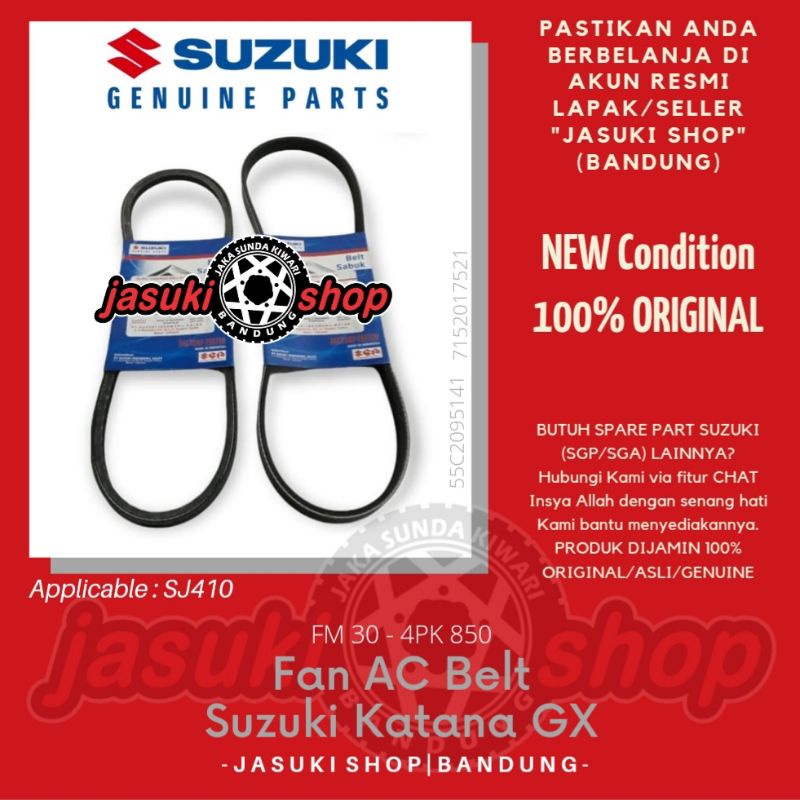Jual Fan AC Belt Suzuki Jimny Katana GX SJ410 Asli Ori Original SGP | Shopee Indonesia