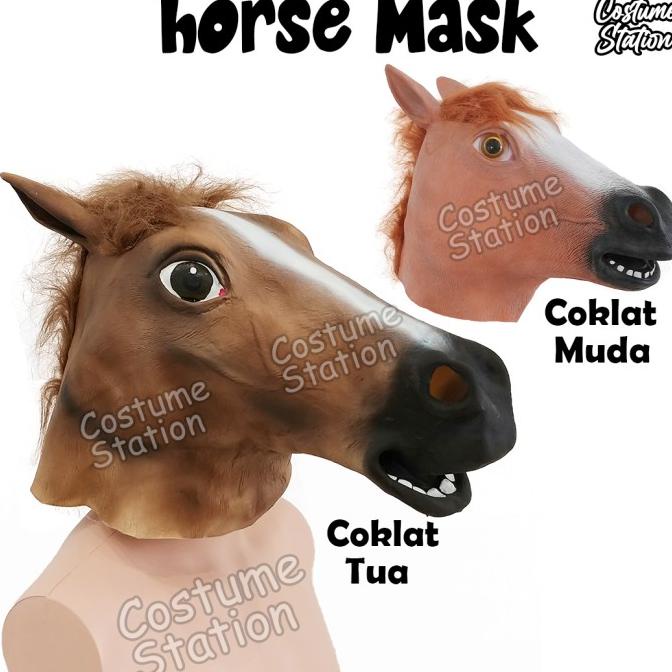 Jual Topeng Kuda / Horse Mask Latex Hewan Binatang Animal Halloween ...