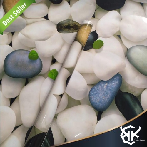 Jual Wallpaper Premium Dinding Motif Marmer 60cm x 5m Batu Hias Putih ...