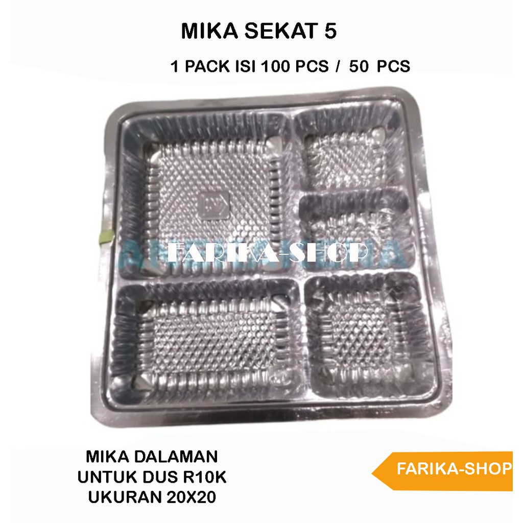 Jual Mika Dus Nasi Ukuran 20x20 / Mika Sekat 5 / Sekat Mika / Alas ... Jual Mika Dus Nasi Ukuran 20x20 / Mika Sekat 5 / Sekat Mika / Alas ...