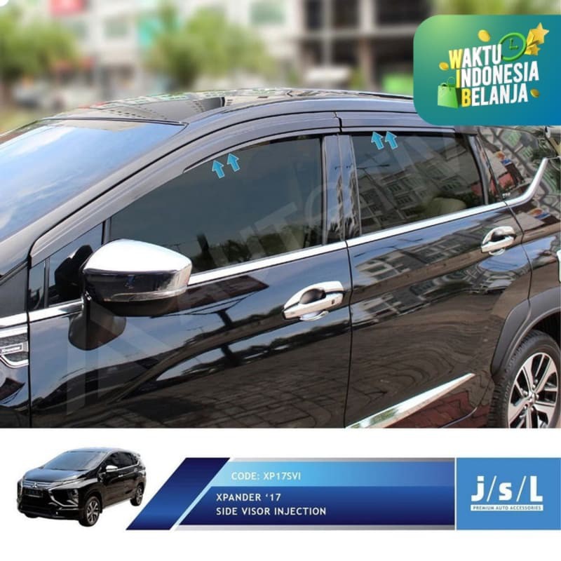 Jual JSL Talang Air Side Window Visor Side Visor Xpander Injection Original | Shopee Indonesia