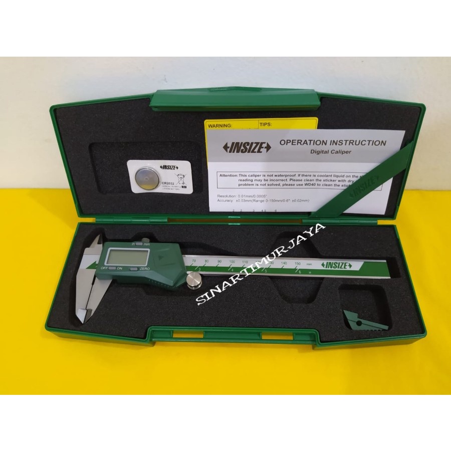 Jual INSIZE 1108-150 Sigmat Digital 6 Inch 150 mm - Jangka Sorong ...