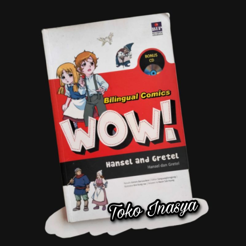 Jual KOMIK HANSEL AND GRETEL (BILINGUAL COMICS WOW) / FULL COLOR/ ORIGINAL SECOND | Shopee Indonesia
