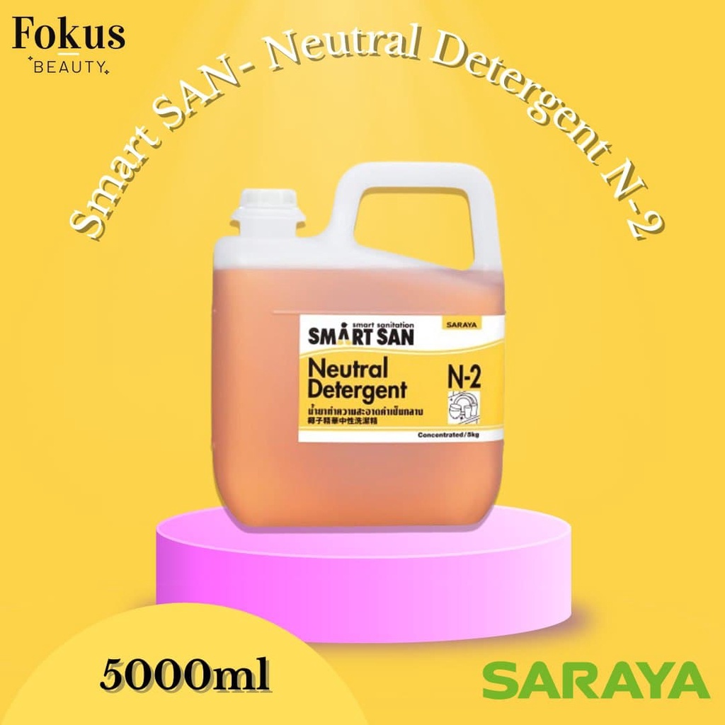 Jual SARAYA Smart San Neutral Detergent Conc. N-2 Sabun Cuci Refill 5 ...