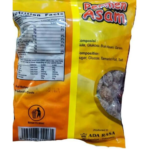 Jual zdw-67 Permen Asem Jawa Bulat Asam 1 Kg !! | Shopee Indonesia
