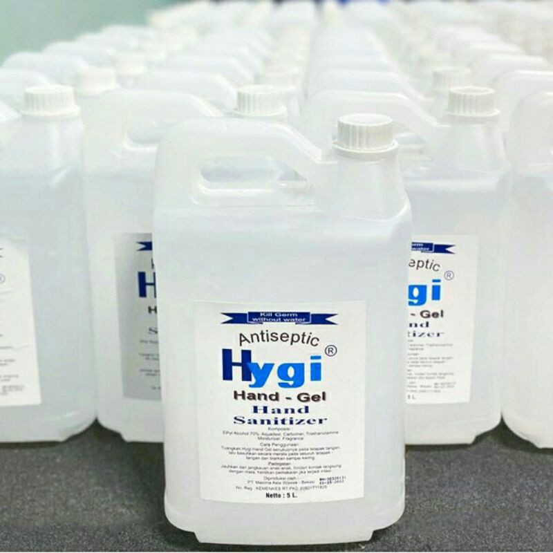 Jual HAND SANITEZER HYGI ANTISEPTIC GEL 5 LITER | Shopee Indonesia