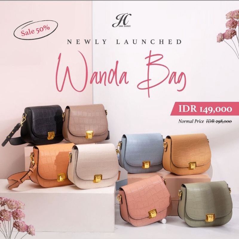 Jual jasmine and wanda bag jimshoney original ready cod murah | Shopee Indonesia