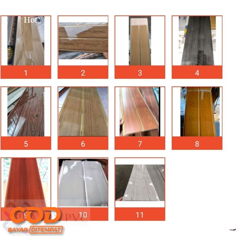 Jual Plafon Pvc Motif Kayu { 4 m x 20 cm} | Shopee Indonesia