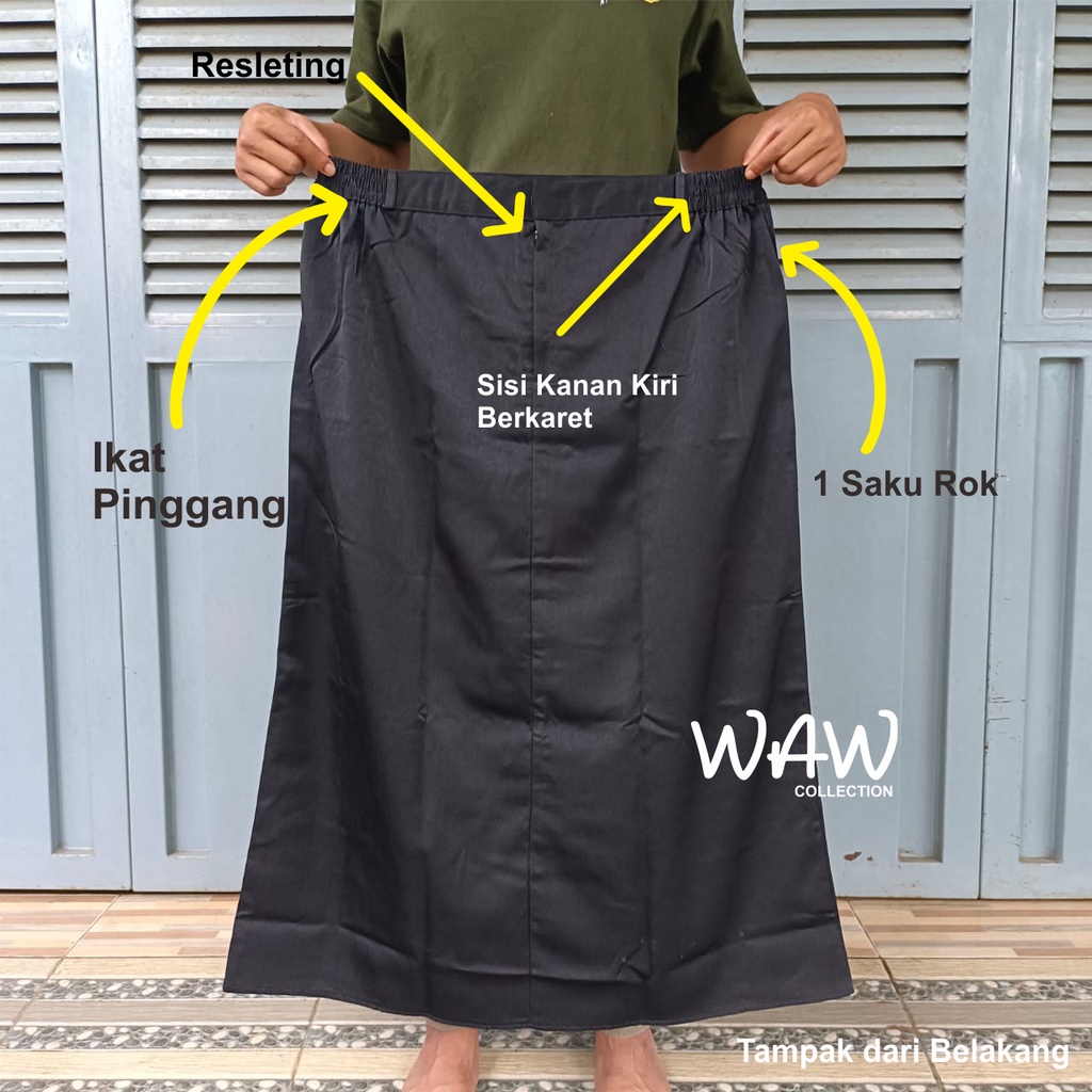 Jual ROK KERJA A-LINE SUPER JUMBO FORMAL S - L15 HIGH QUALITY | Shopee ...