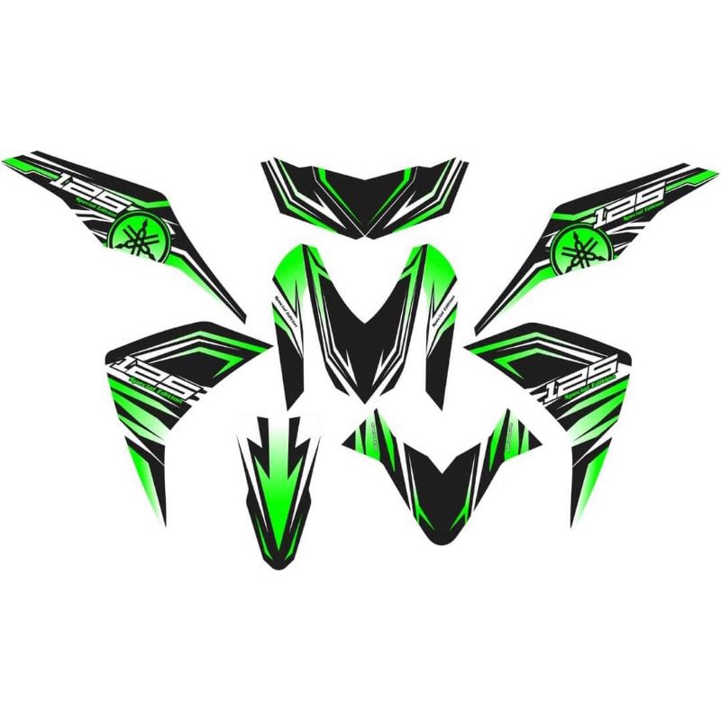 Jual sticker decal motor mio m3/Z bebas custom | Shopee Indonesia