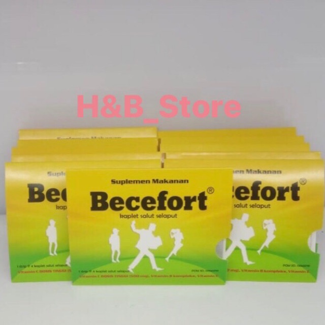 Jual Becefort Kaplet (isi 4 kaplet) | Shopee Indonesia