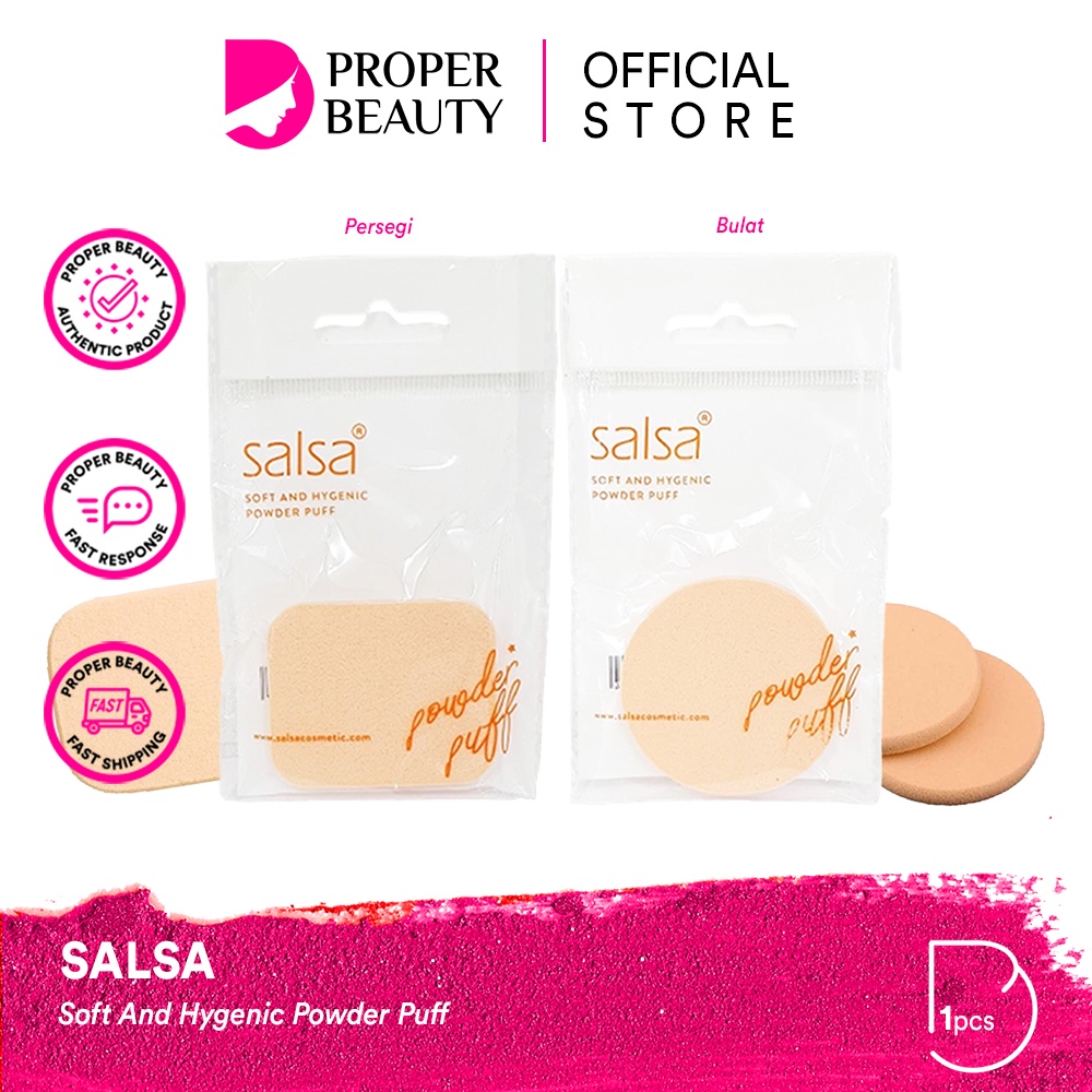 Jual SALSA Soft And Hygenic Powder Puff Indonesia / Sponge Makeup ...