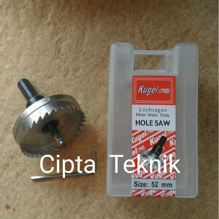 Jual Hole Saw Kugel 52 mm HSS Holesaw Kugel 52mm Bor Plong Alat Untuk ...