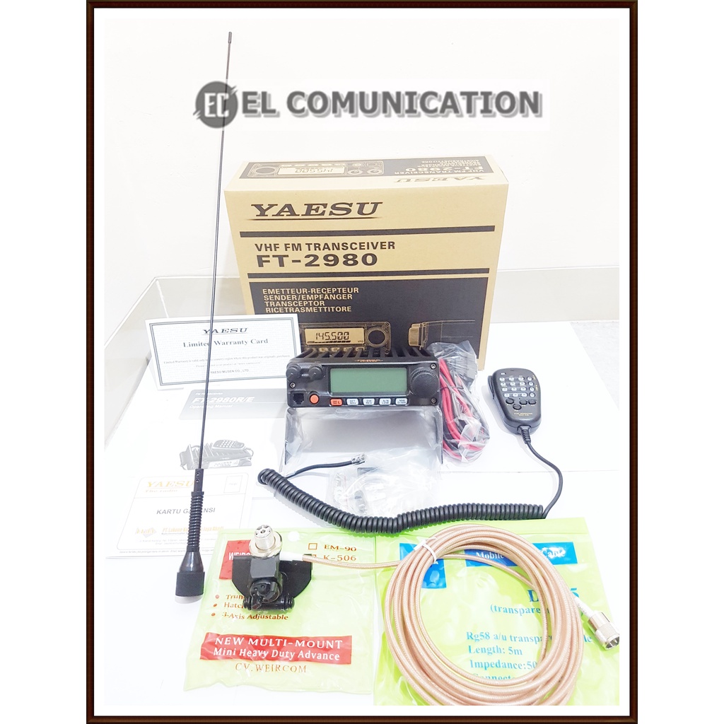 Jual PAKET RADIO RIG YAESU FT 2980RE FT 2980 FT2980 VHF FULLSET M150 GS ...