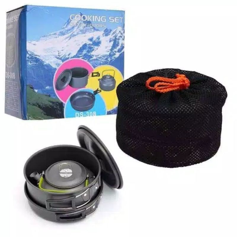 Jual Nesting Cooking Set atau alat makan outdoor Dhaulagiri DS-308 ...