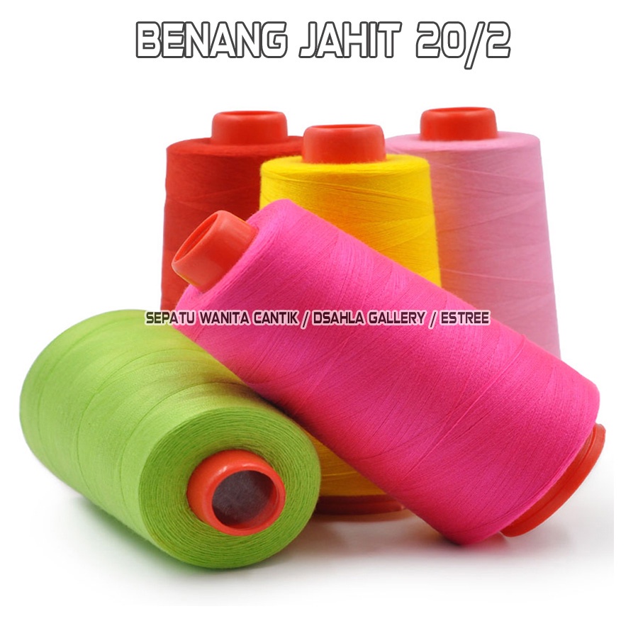 Jual Benang Jahit Besar 20/2 1200 Yard Besar Warna Warni Yamalon Set ...