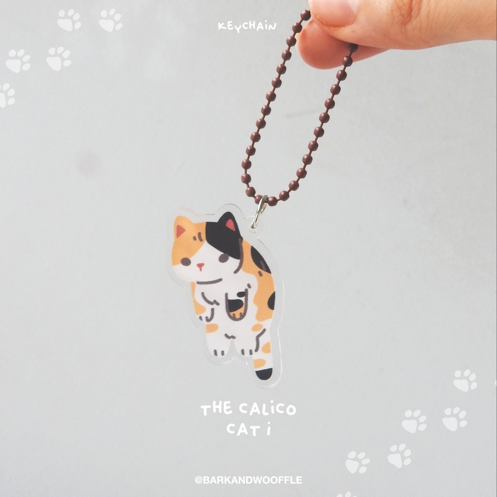 Jual BARK AND WOOFFLE Hanging Cats Acrylic Keychain / Gantungan Kunci ...