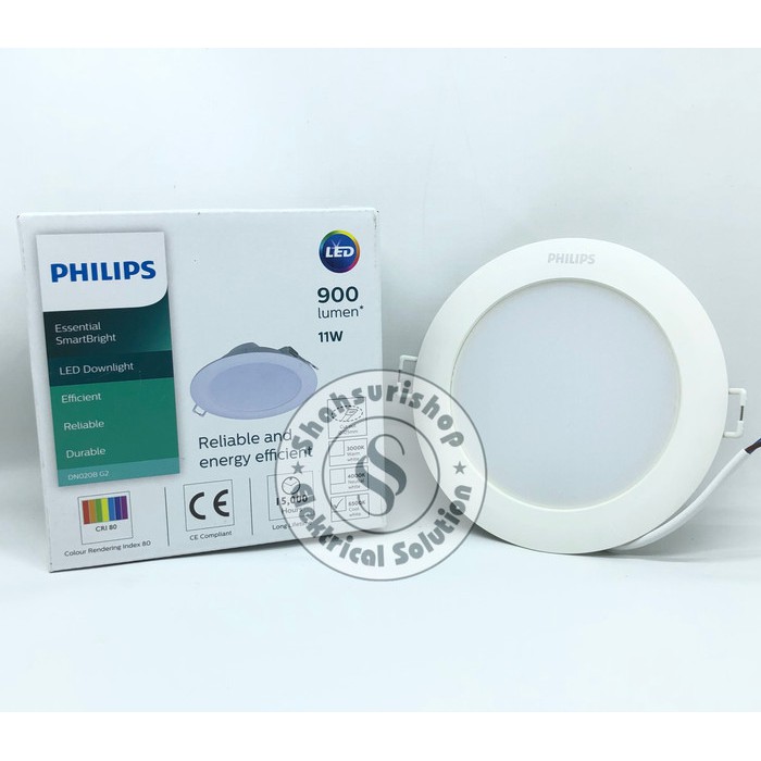 Jual PHILIPS LED Downlight DN020B G4 10,5W 10,5 W WATT LED9 5" D125 220 ...