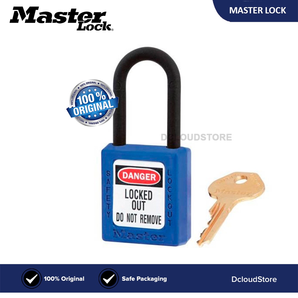 Jual Gembok Master Lock Safety LOTO 406 Biru Blue Thermoplastic Masterlock Padlock | Shopee ...