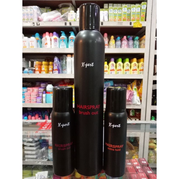 Jual Hair Spray X-Pert 420ml & hair sprai xpert extra hold / brush out 100ml | Shopee Indonesia