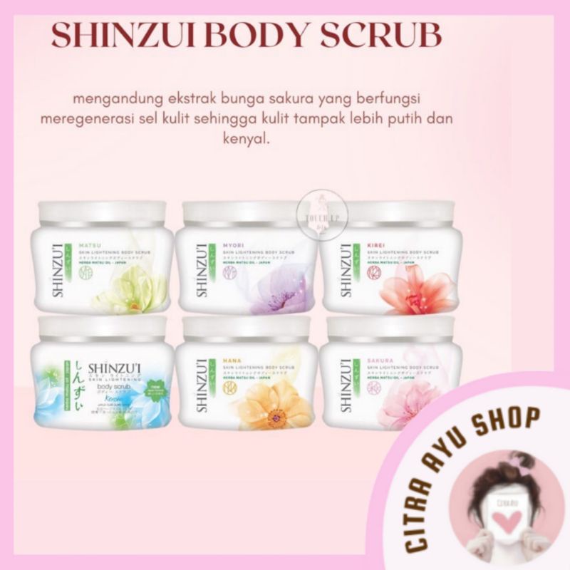 Jual Shinzui Skin Lightening Body Scrub Kecil 120 gram | Shopee Indonesia
