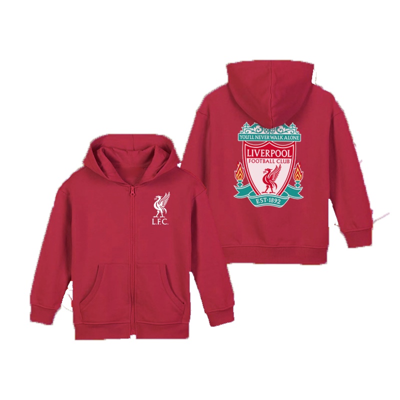 Jual JAKET SWEATER ANAK BOLA LIVERPOOL FC - [ BISA REQ SABLON NAMA ...