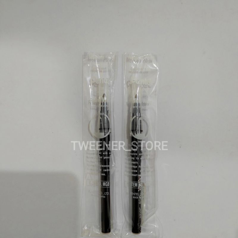 Jual Pentel Refill Isi Pulpen MG8 0.8mm Liquid Ink Ballpoint | Bolpen ...