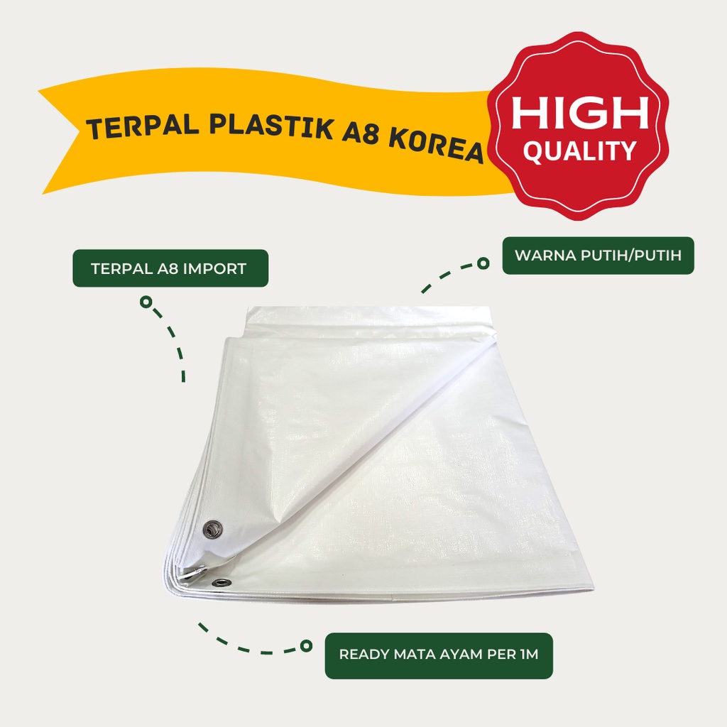 Jual Terpal Plastik A8 Korea PUMA SAMJIN G.G / Terpal Jadi Warna Putih ...