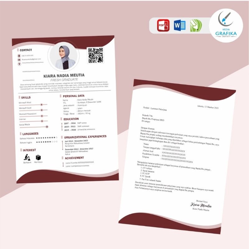 Jual CV FRESH GRADUATE | Shopee Indonesia