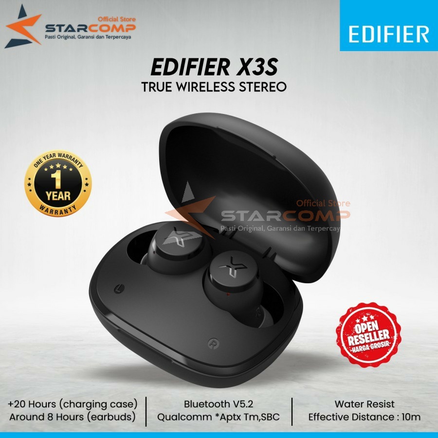 Jual EDIFIER TWS X3s True Wireless Stereo Earbuds | Shopee Indonesia