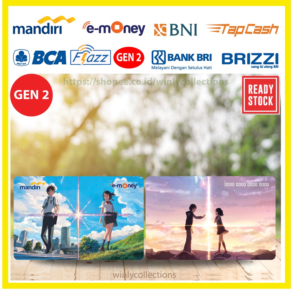 Jual KARTU EMONEY E TOLL ANIME KIMI NO NAWA YOUR NAME KARTUN E MONEY ...