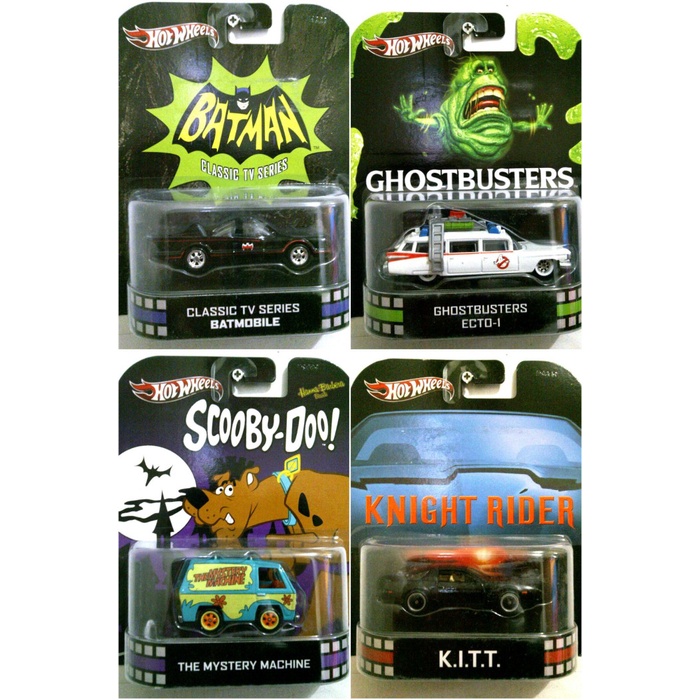 Jual Hotwheels Ban karet 1set (Ghostbuster,Kitt,Mystery Machine ...